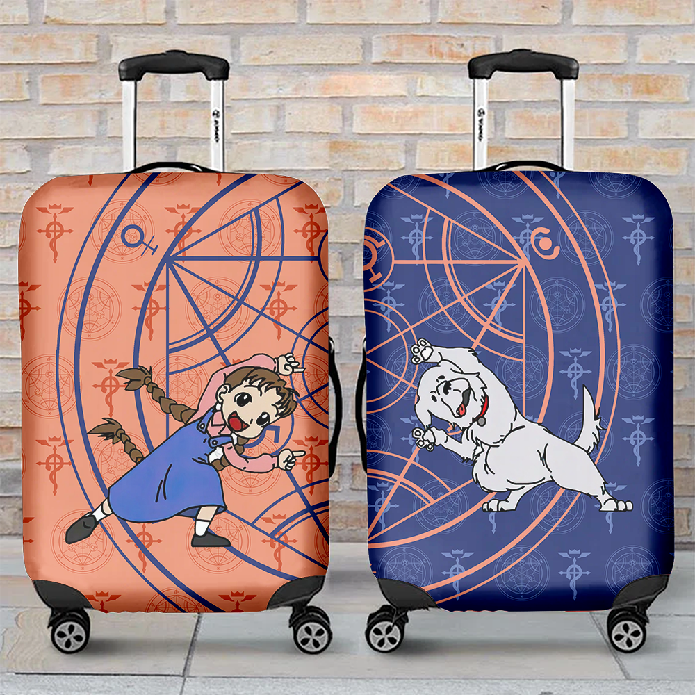 Chimera Nina Anime Fullmetal Alchemist Luggage Cover Suitcase Protecto