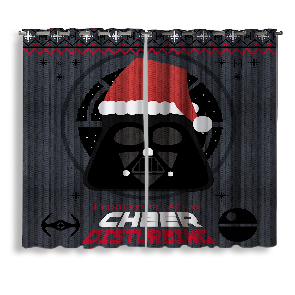 Darth Vader Christmas Window Curtain