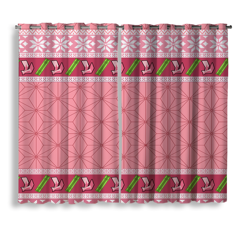 Demon Slayer Nezuko Window Curtain