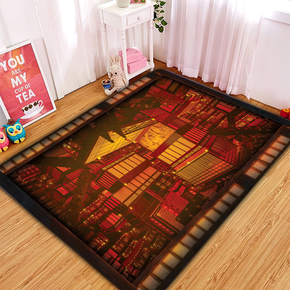 Demon Slayer Infinity Castle Rectangular Area Rug