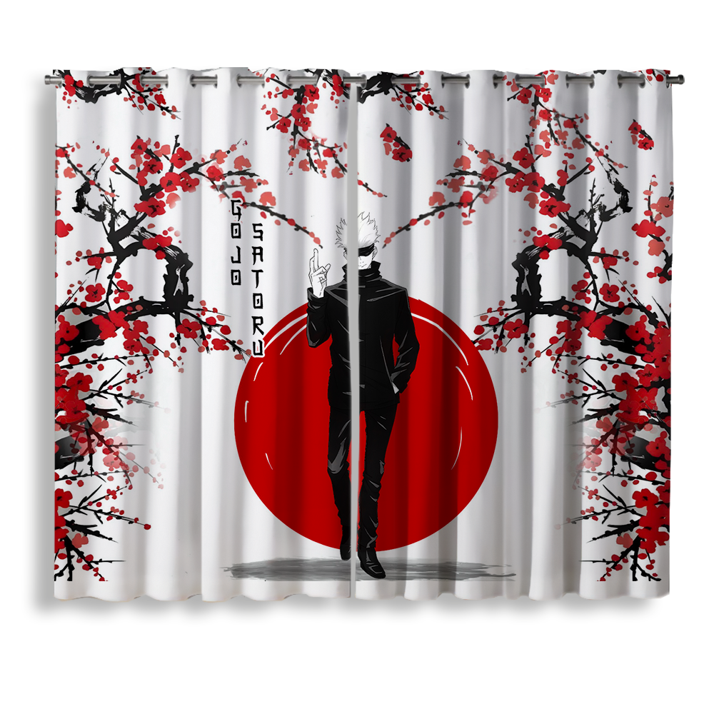 Gojo Satoru Jujutsu Kaisen Anime Japan Style Window Curtain