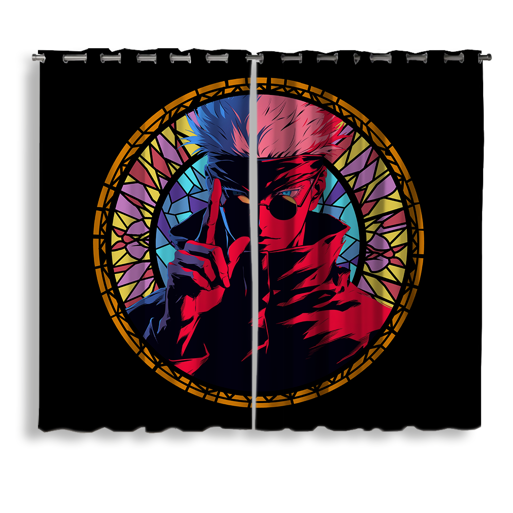 Gojo Stained Glass Window Curtain