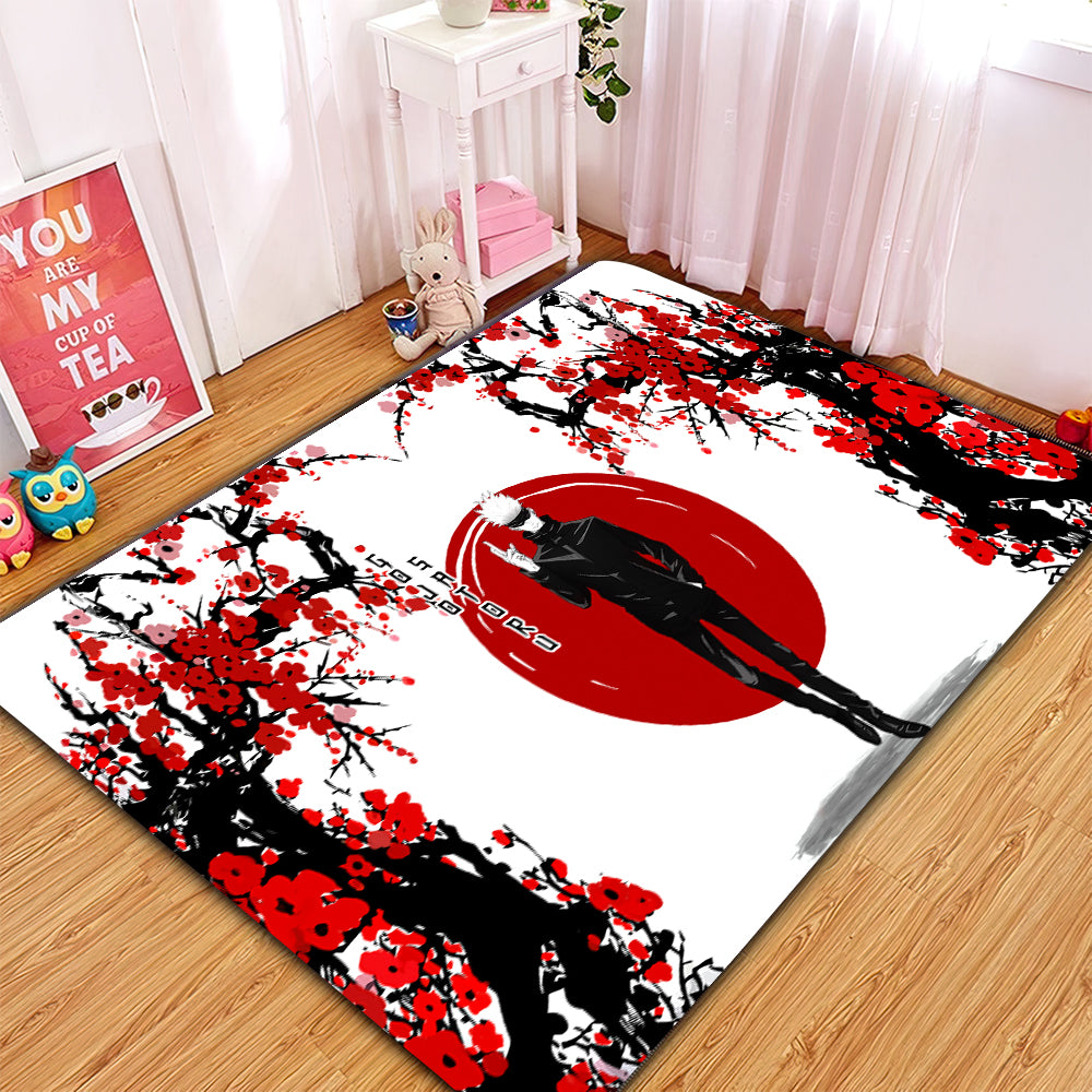 Gojo Satoru Jujutsu Kaisen Anime Japan Style Rectangular Area Rug