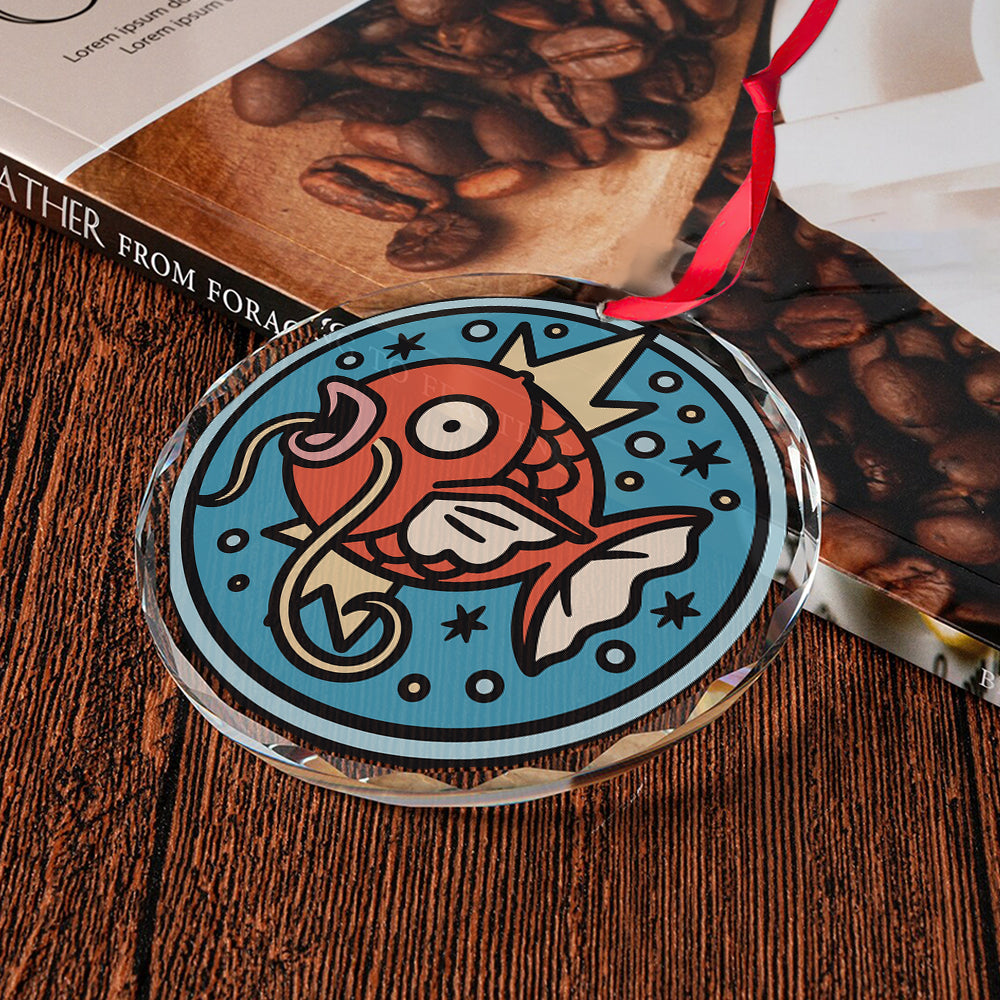 Magikarp Glass Ornament