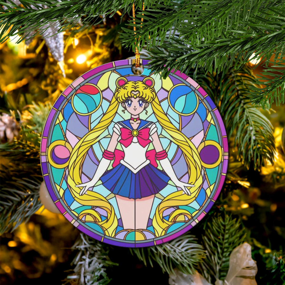 Sailor Moon Stained Glass Mica Ornament Perfect Gift For Holiday