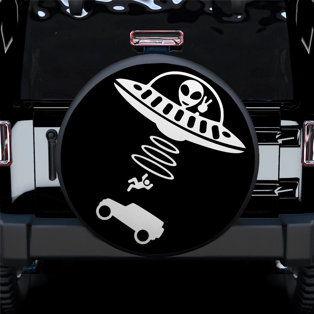 UFO Alien Jeep Car Spare Tire Covers Gift For Campers