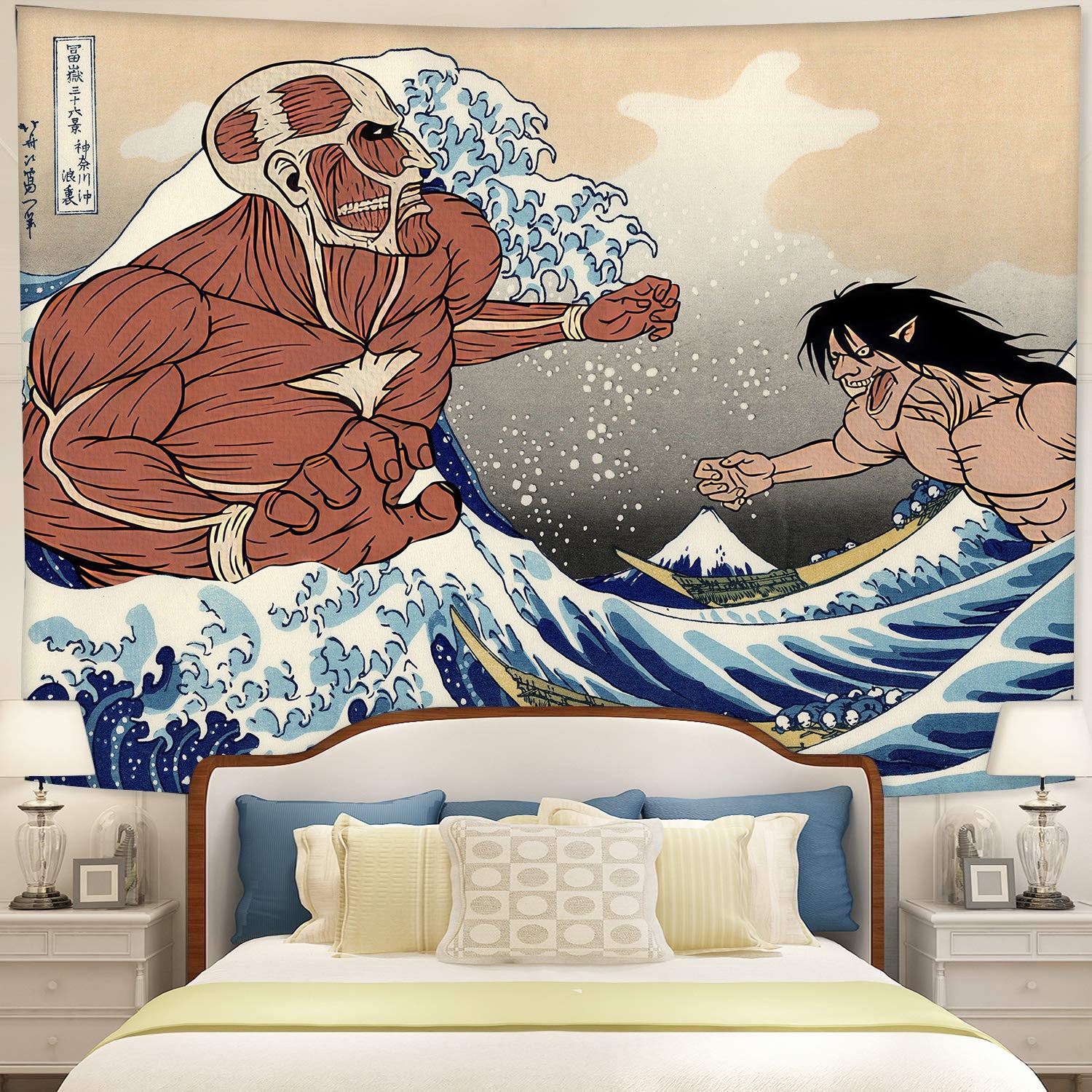 Attack On Titans The Great Wave Tapestry Room Decor