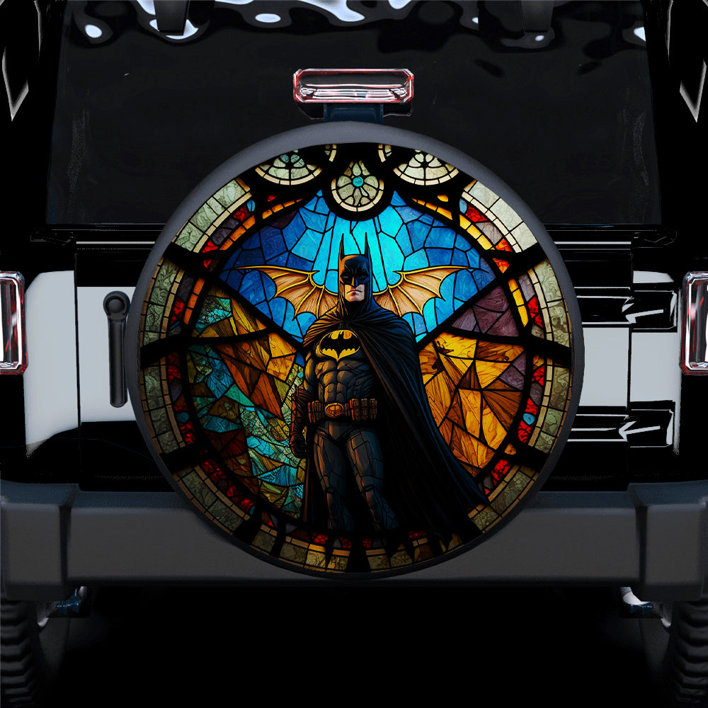 Batman Stained Glass Car Spare Tire Covers Gift For Campers