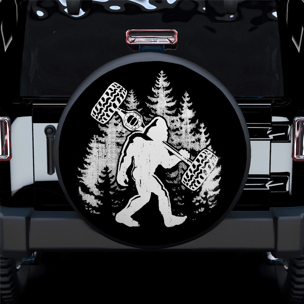 Funny Bigfoot Sasquatch Offroad Jeep Car Spare Tire Covers Gift For Ca