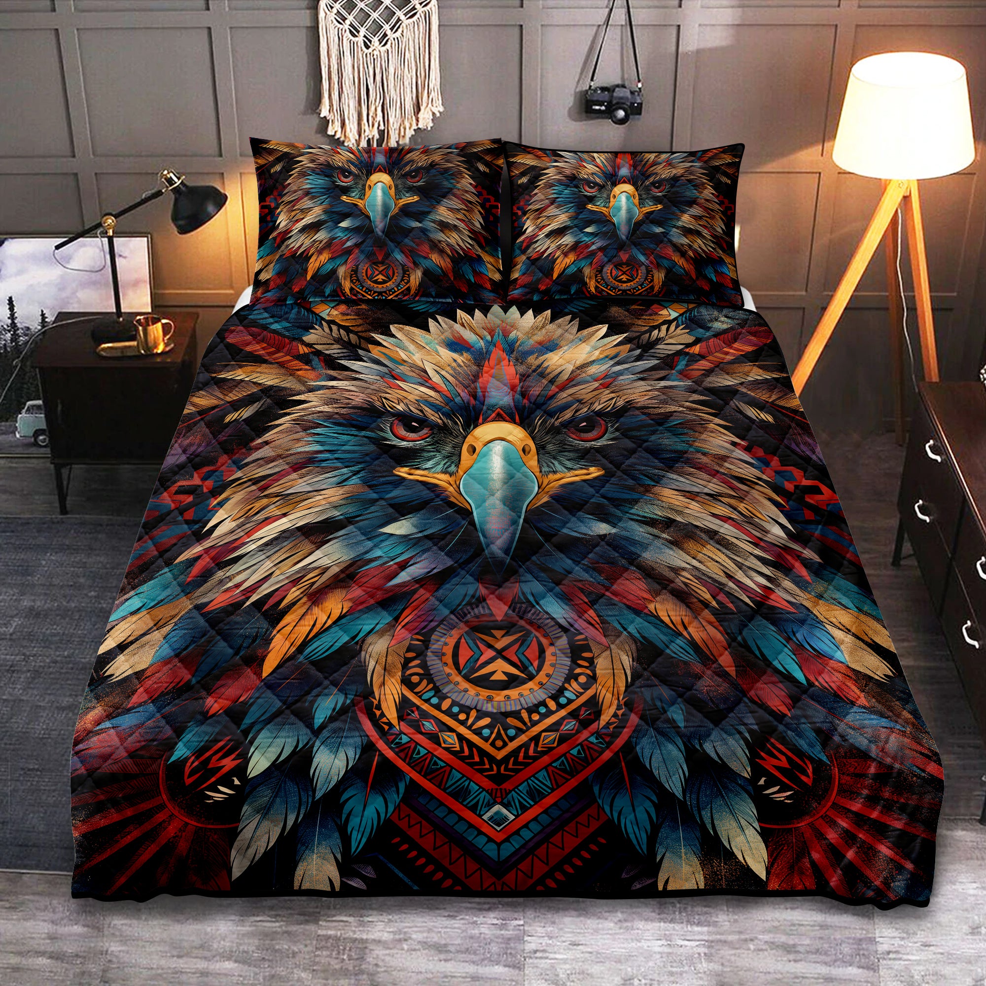 Native American Eagle Quilt Bed Sets