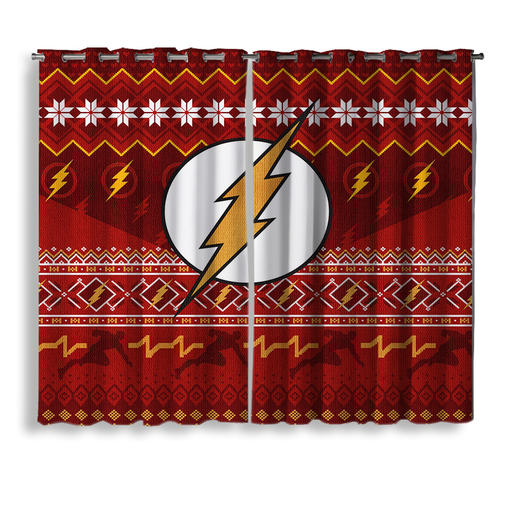 Flash Christmas Window Curtain