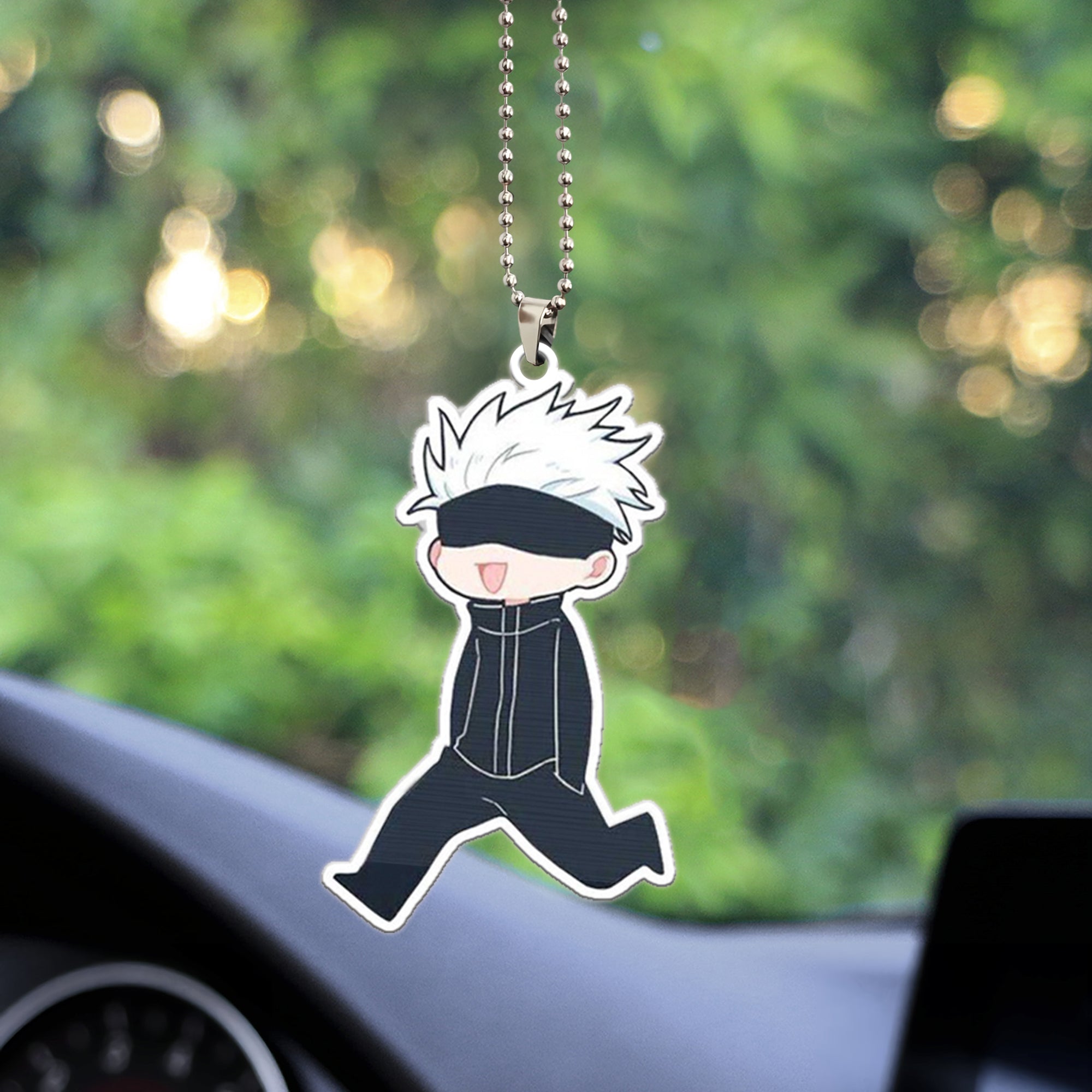 Gojo Hehe Jujutsu Kaisen Anime Car Ornament Custom Car Accessories Dec