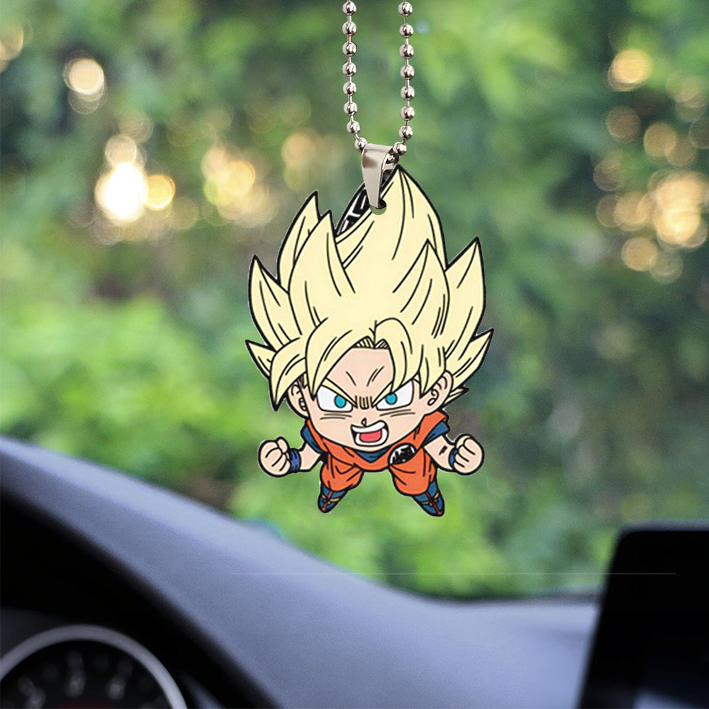 Goku Super Saiyan 2 Dragon Ball Car Ornament Custom Car Accessories De