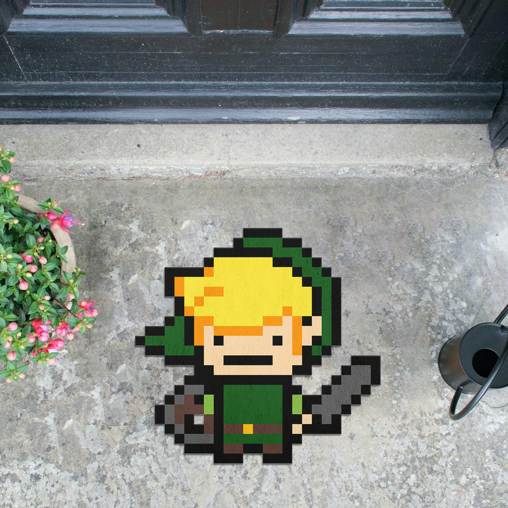 Legend Of Zelda Pixel Custom Shape Rubber Doormat Home Decor