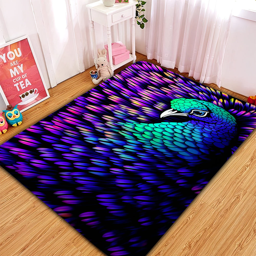 Peacock Rectangular Area Rug