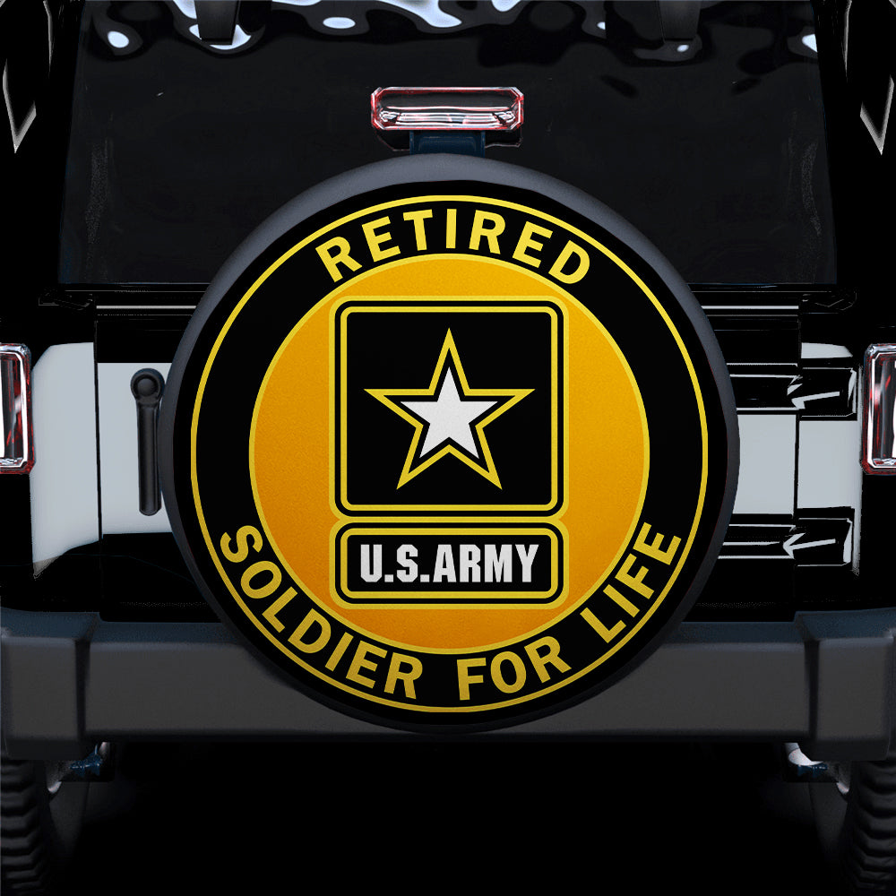 Retired Us Army Car Spare Tire Cover