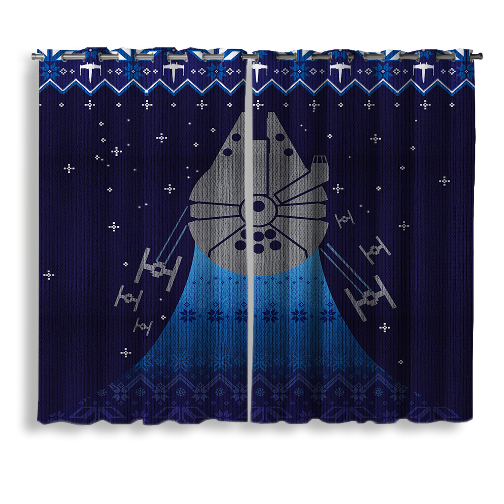 Star War Death Star Christmas Window Curtain
