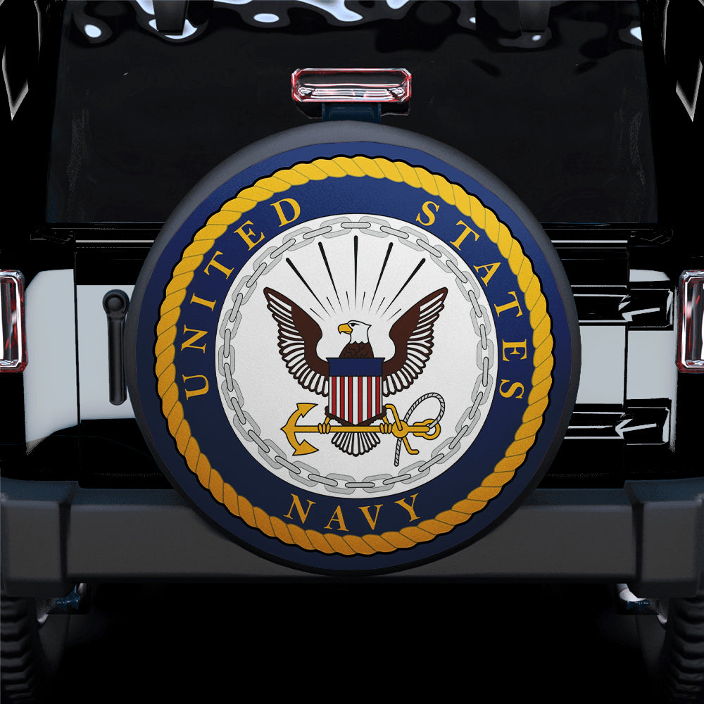 United States Navy Logo Car Spare Tire Cover