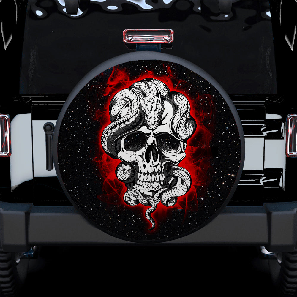 Skull Snake Galaxy Jeep Car Spare Tire Cover