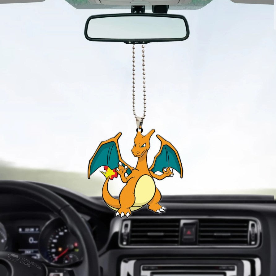 Pokemon Ash's Charizard Car Ornament Custom Car Accessories Decoration