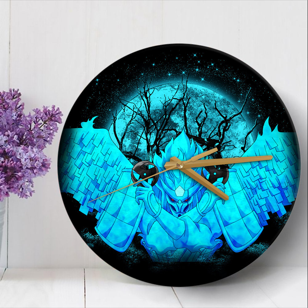 Kakashi Perfect Susano Moonlight Wood Wall Clock