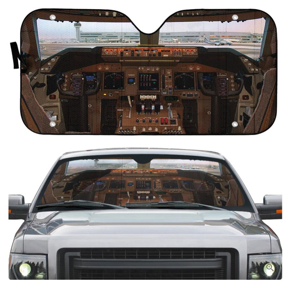 Boeing 721 Airplane Cockpit Custom Car Auto Sun Shades Windshield Acce