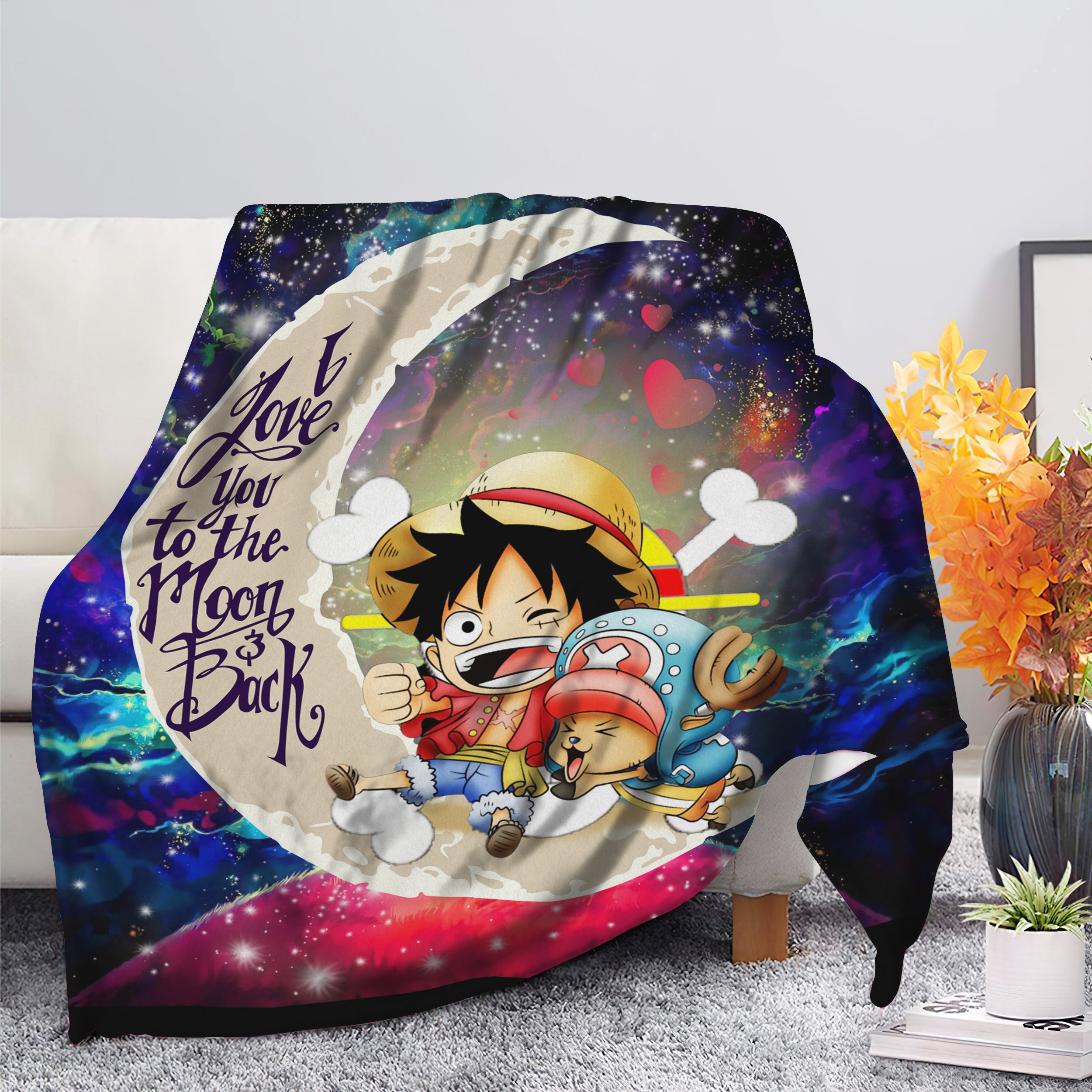 Chibi Luffy And Chopper One Piece Anime Love You To The Moon Galaxy Bl