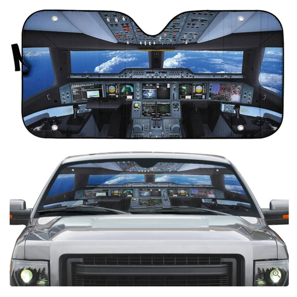 Flight Deck Airplane Cockpit Custom Car Auto Sun Shades Windshield Acc