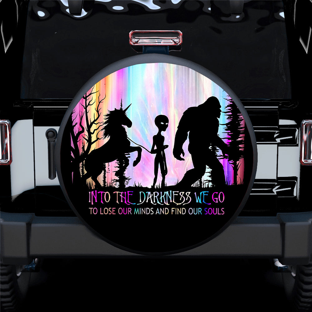 Bigfoot Alien Unicorn Jeep Car Spare Tire Cover