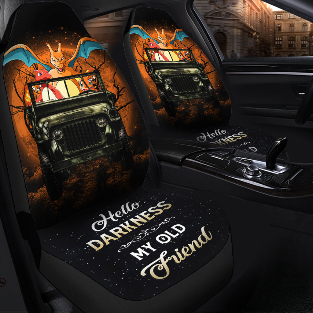 Charizard Charmander Ride Jeep Moonlight Halloween Car Seat Covers