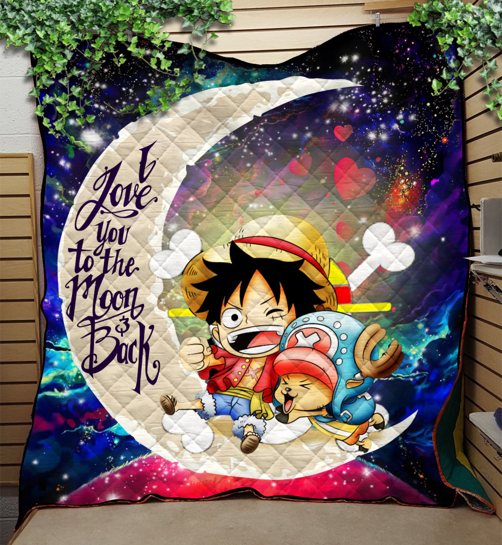 Chibi Luffy And Chopper One Piece Anime Love You To The Moon Galaxy Qu