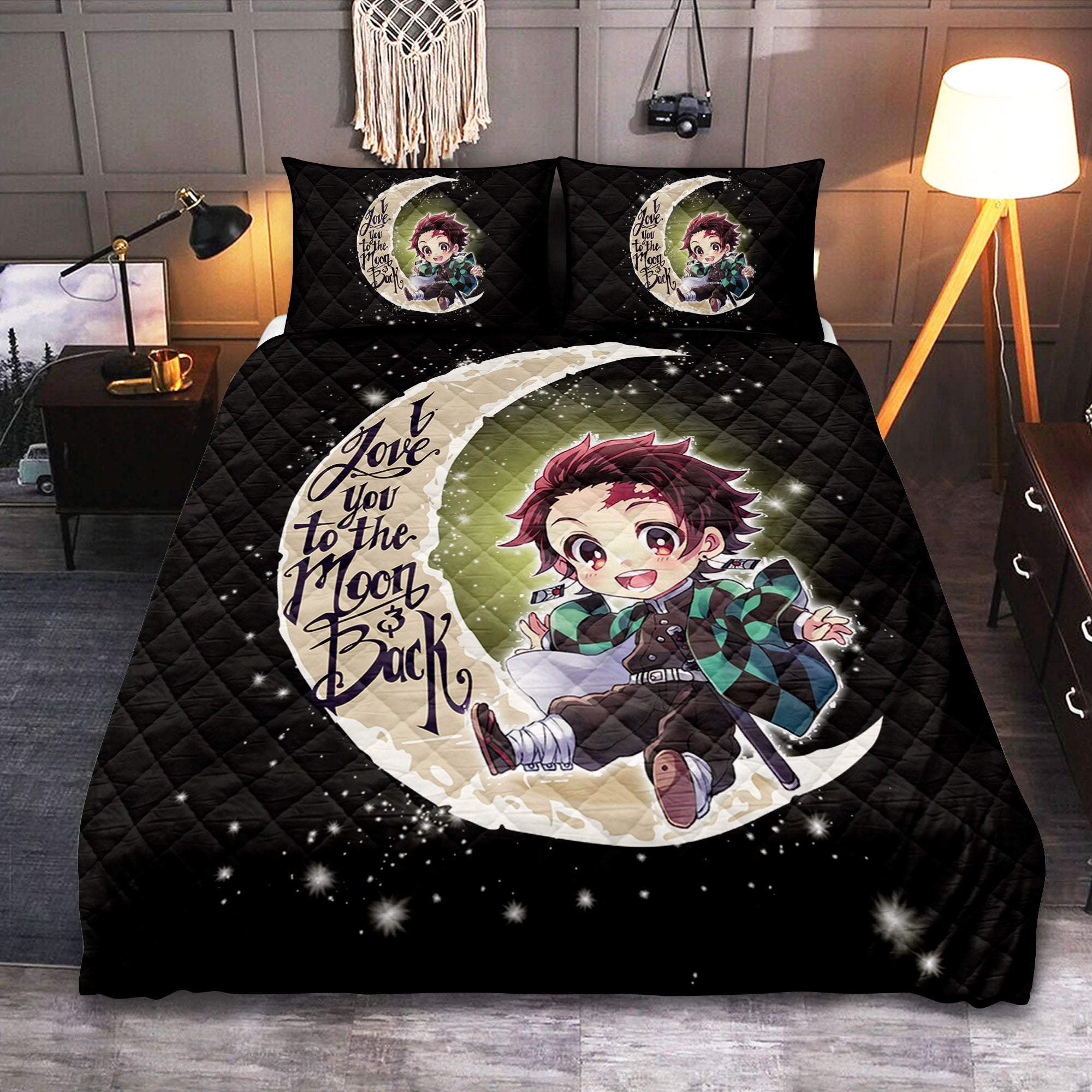Demon Slayer Cute Anime Quilt Bed Sets