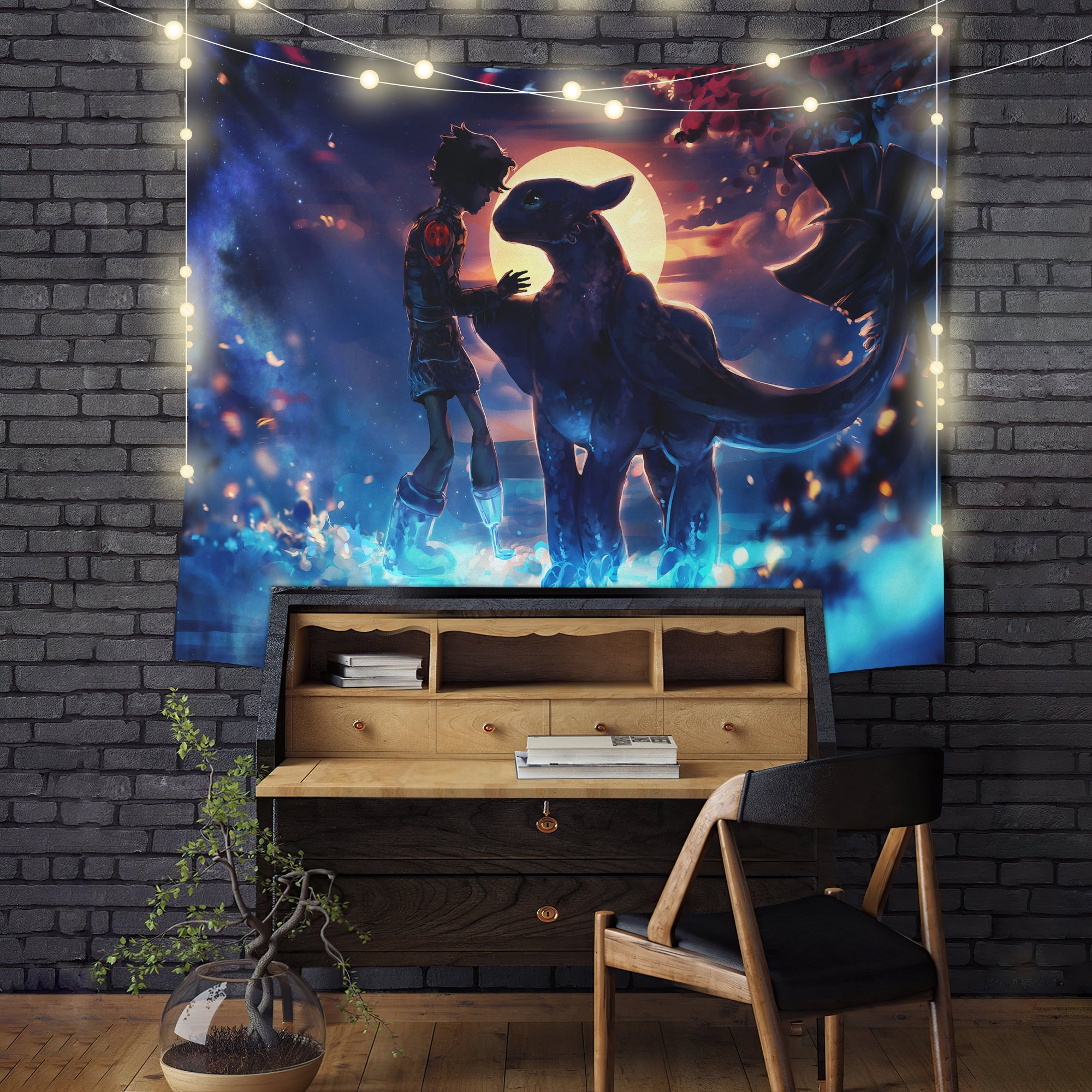 How To Train Your Dragon Friends Tapestry Room Decor
