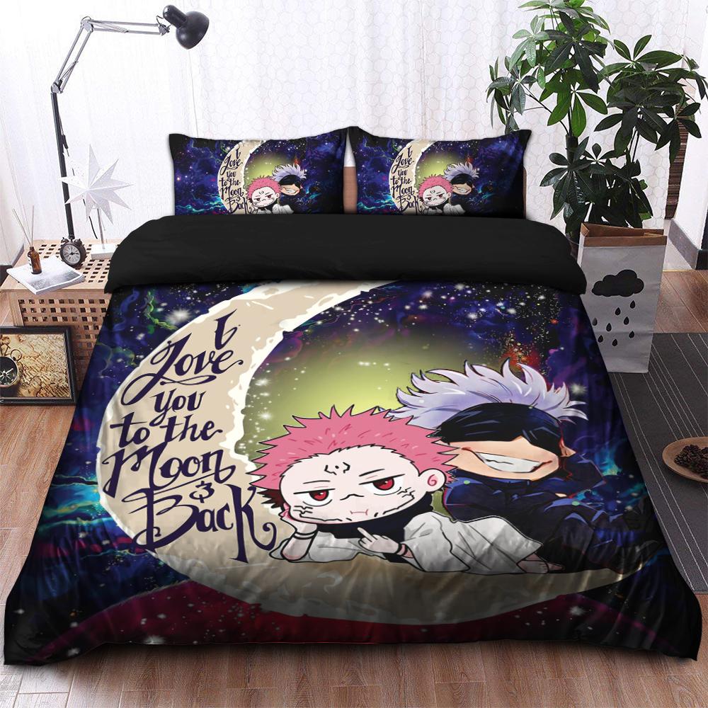 Jujutsu Kaisen Gojo Sakuna Chibi Anime Love You To The Moon Galaxy Bed