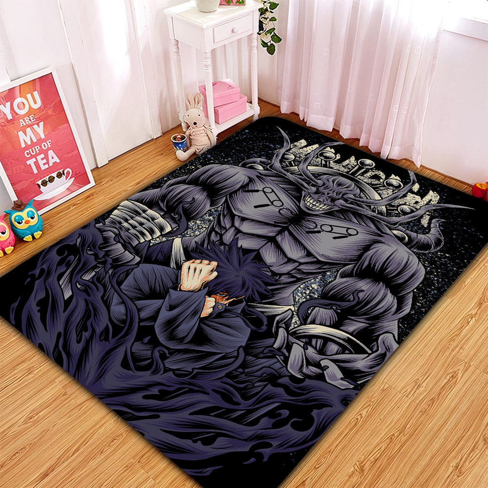 Mahoraga Megumi Jujutsu Kaisen Anime Rectangular Area Rug