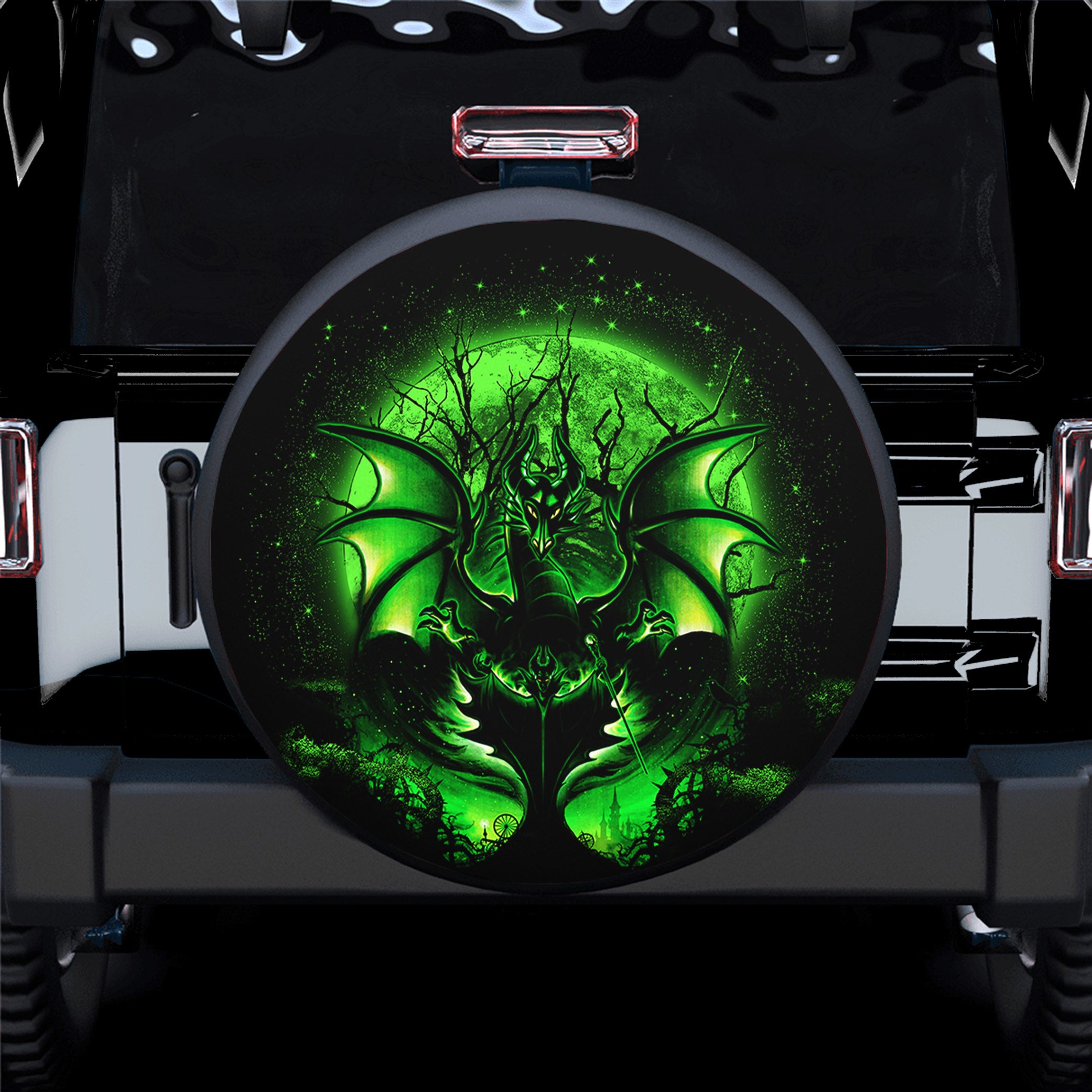 Maleficent Moonlight Spare Tire Cover Gift For Campers