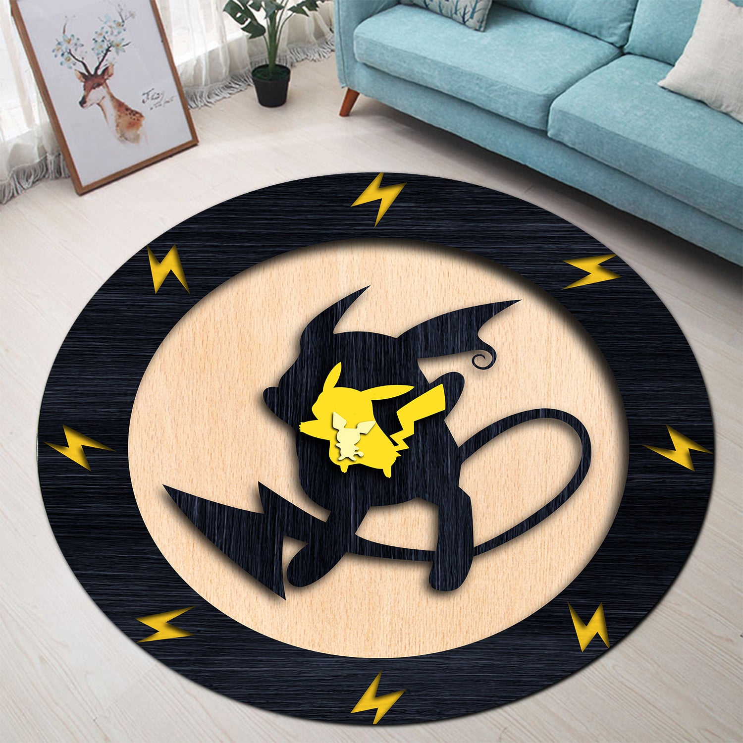 Pikachu Round Rug