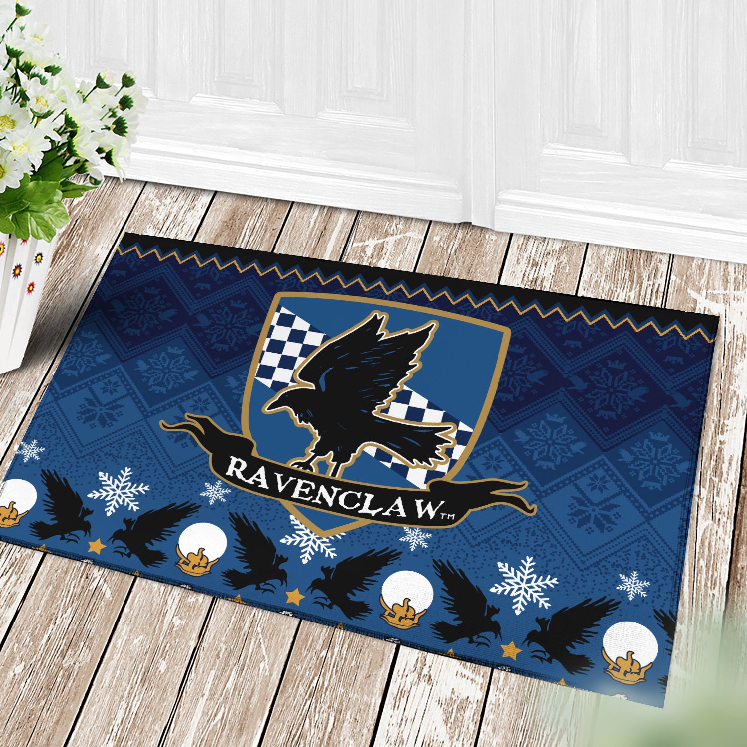 Premium Ravenclaw Harry Potter Christmas Doormat Home Decor