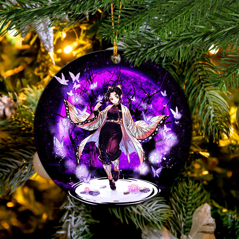 Shinobu Demon Slayer Moonlight Mica Circle Ornament