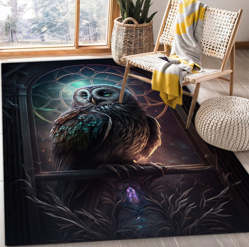 Magic Owl 1 Rectangular Area Rug