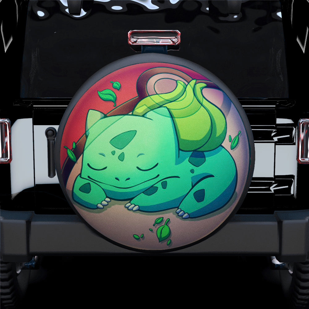 Cute Bulbasaur Kanto Pokemon Car Spare Tire Covers Gift For Campers