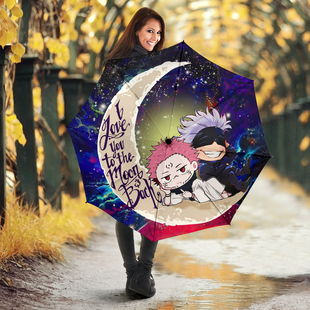 Jujutsu Kaisen Gojo Sakuna Chibi Anime Love You To The Moon Galaxy Umb