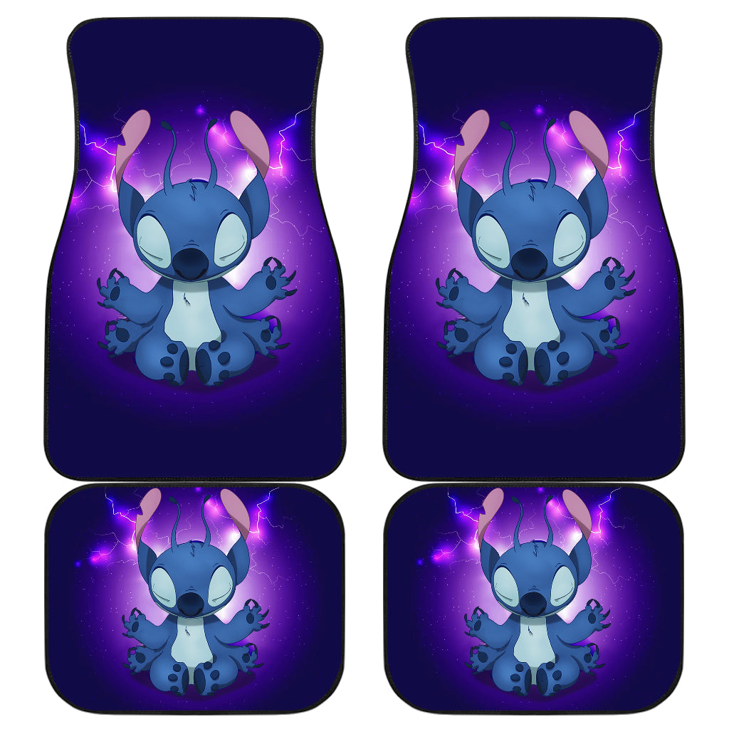 Stitch Do Yoga Funny Custom Premium Car Floor Mats Car Accessories