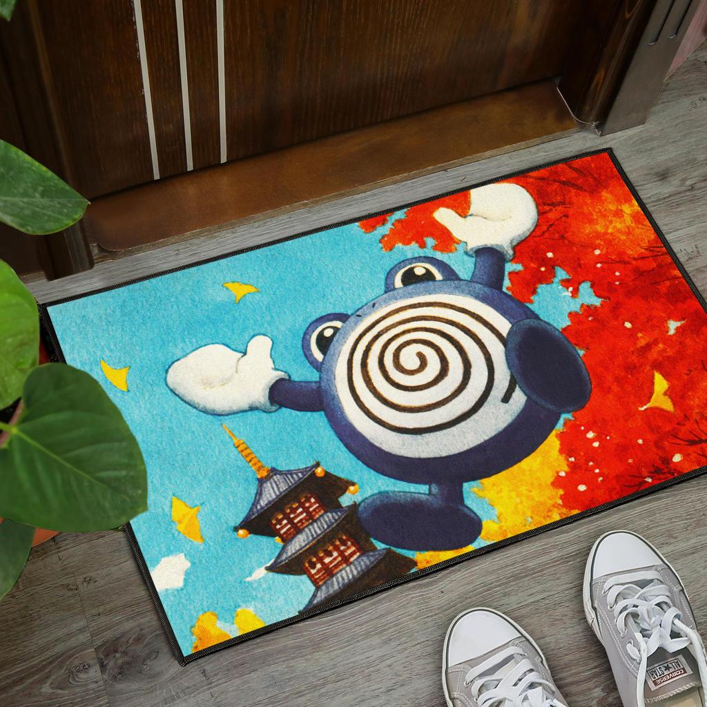 Poliwhirl Japan Pokemon Anime Doormat