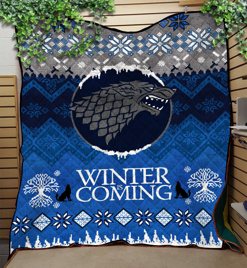 Game Of Thrones Stark Family Winter Is Coming Christmas Quilt Blanket