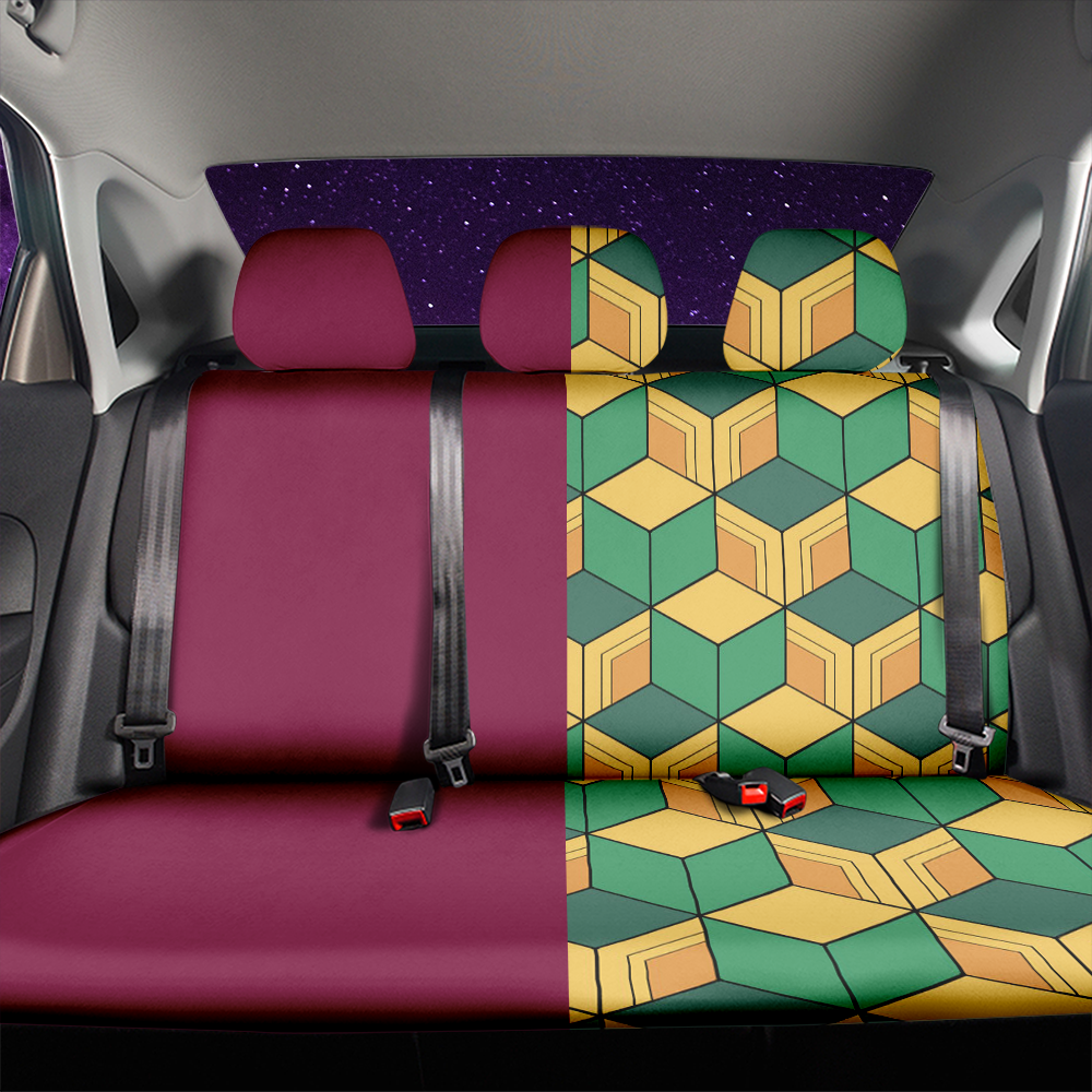 Giyu Tomioka Demon Slayer Car Back Seat Covers