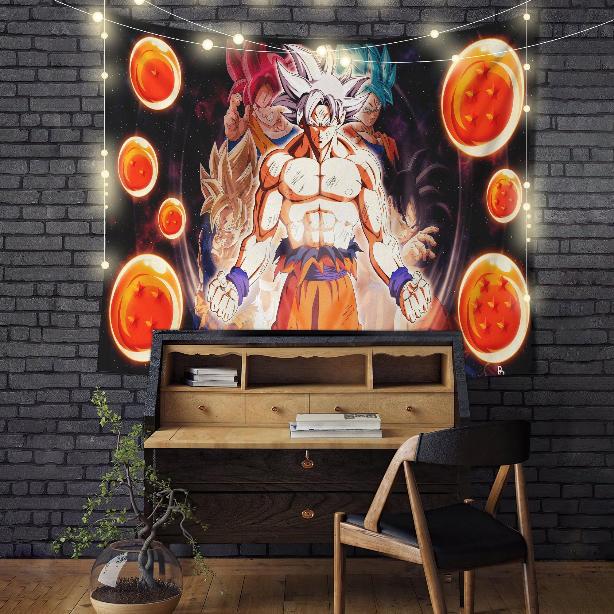 Goku Dragon Ball Anime Tapestry Room Decor