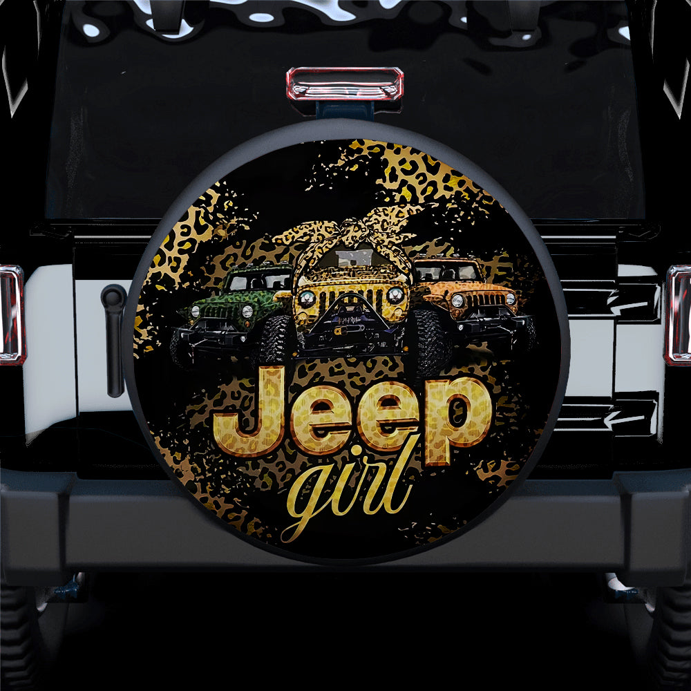 Cute 3 Jeep Girls Ribbon Car Spare Tire Cover