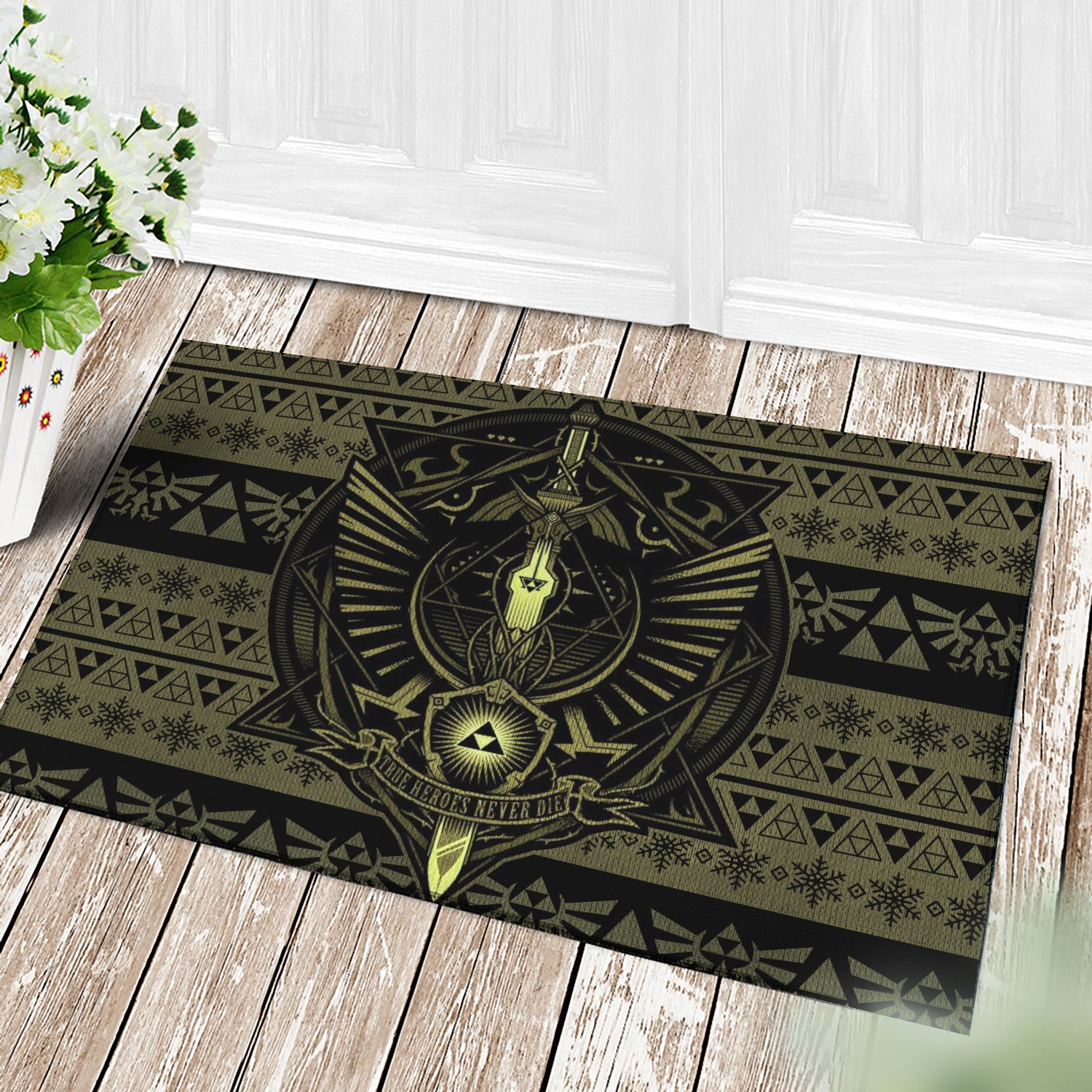 Legend Of Zelda Christmas Doormat Home Decor