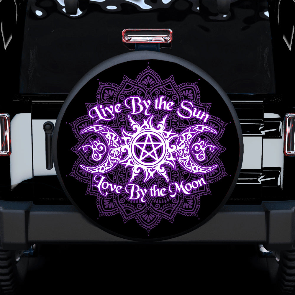 Live By The Sun Love By The Moon Jeep Car Spare Tire Cover